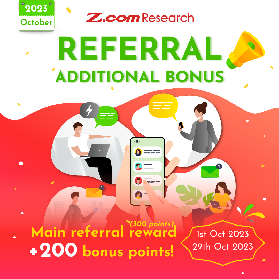 Referral Additional Bonus｜Campaign｜News｜Z.com Research Singapore